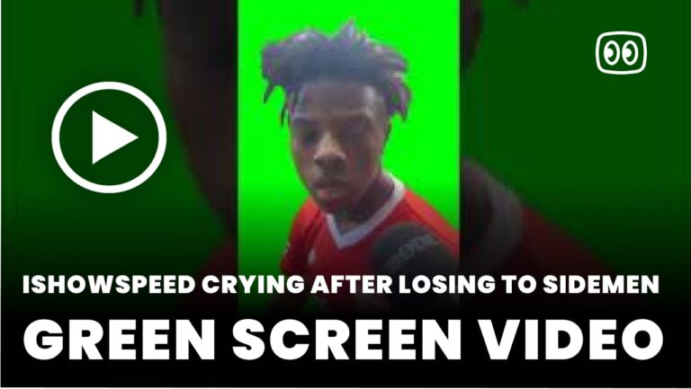 iShowSpeed Crying after Losing to Sidemen Green Screen - Green Screen Memes