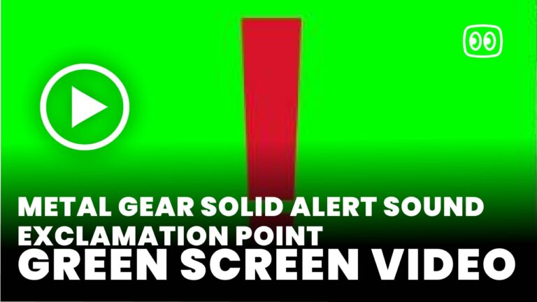 Metal Gear Solid Alert Sound Exclamation Point green screen - Green ...