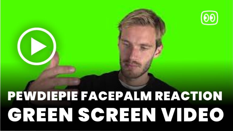 Pewdiepie facepalm reaction green screen - Green Screen Memes