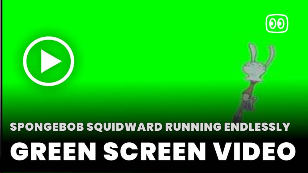 SpongeBob Squidward Running Endlessly Green Screen - Free