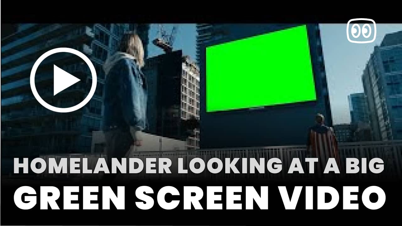 Homelander Looking at a Big Green Screen - Green Screen Memes