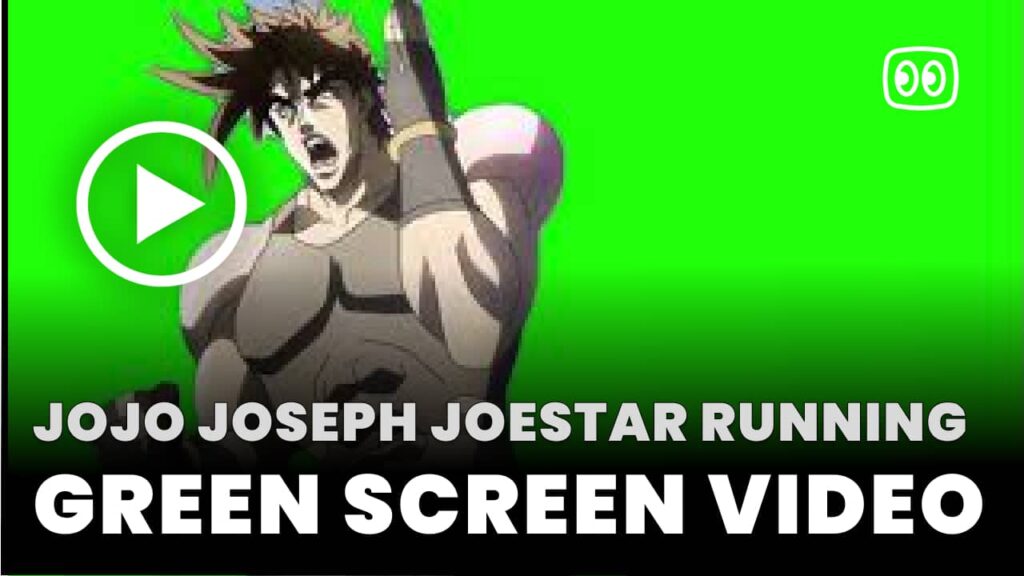 jojo Joseph Joestar Running Green Screen - Free MP4 Download