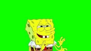 sponge-bob-nose-play-green-screen - Green Screen Memes