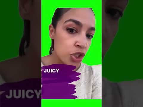 aoc-juicy-booty-green-screen - Green Screen Memes