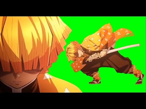 zentisu-thunder-breathing-first-form-green-screen - Green Screen Memes