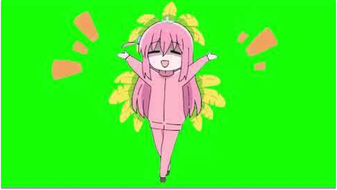 Bocchi The Rock Hitori Dancing the Samba Green Screen download - Green ...