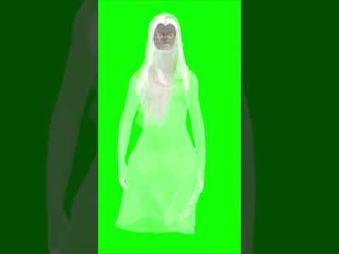 ghost-girl-walk-green-screen - Green Screen Memes