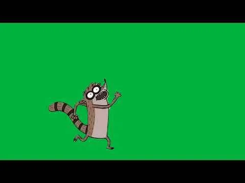 Regular Show-Rigby Dancing Green Screen - Video Download MP4