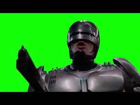 robocop-green-screen - Green Screen Memes