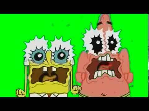 spongebob-and-patrick-panicking-green-screen - Green Screen Memes