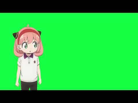anya-spy-x-family-anime-green-screen - Green Screen Memes