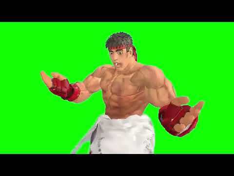 ryu-from-streets-green-screen - Green Screen Memes