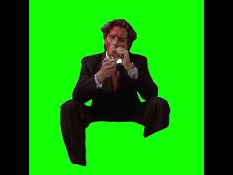 patrick-bateman-smoking-green-screen - Green Screen Memes