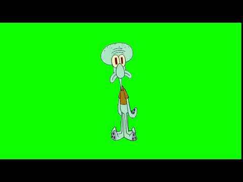 spongebob-squidward-blinking-green-screen - Green Screen Memes