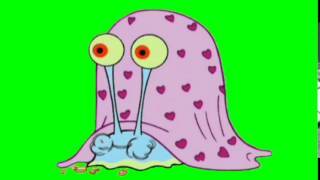 spongebob-gary-eating-cookies-green-screen - Green Screen Memes