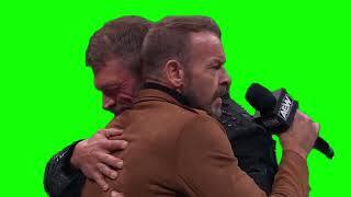 christian-and-adam-copeland-hugging-green-screen - Green Screen Memes