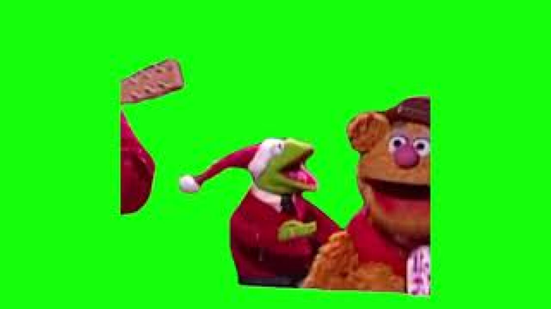 Christmas Kermit Dance Meme green screen - Green Screen Memes