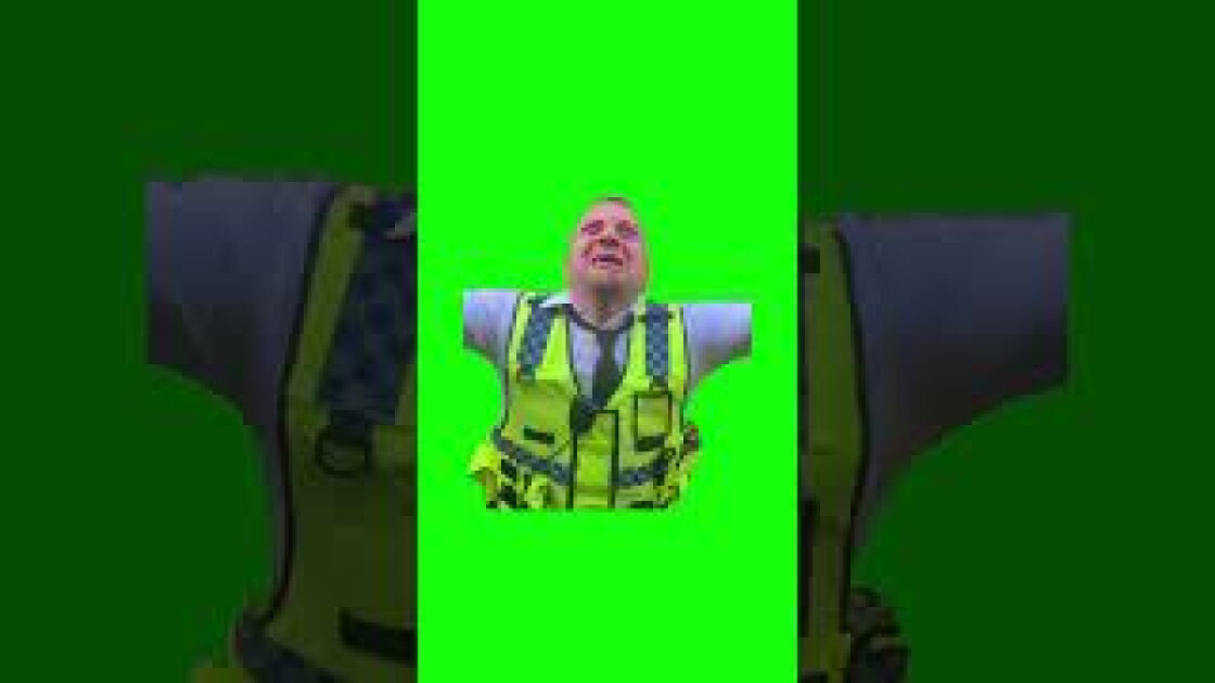 British Cop Screaming No Green Screen - Green Screen Memes