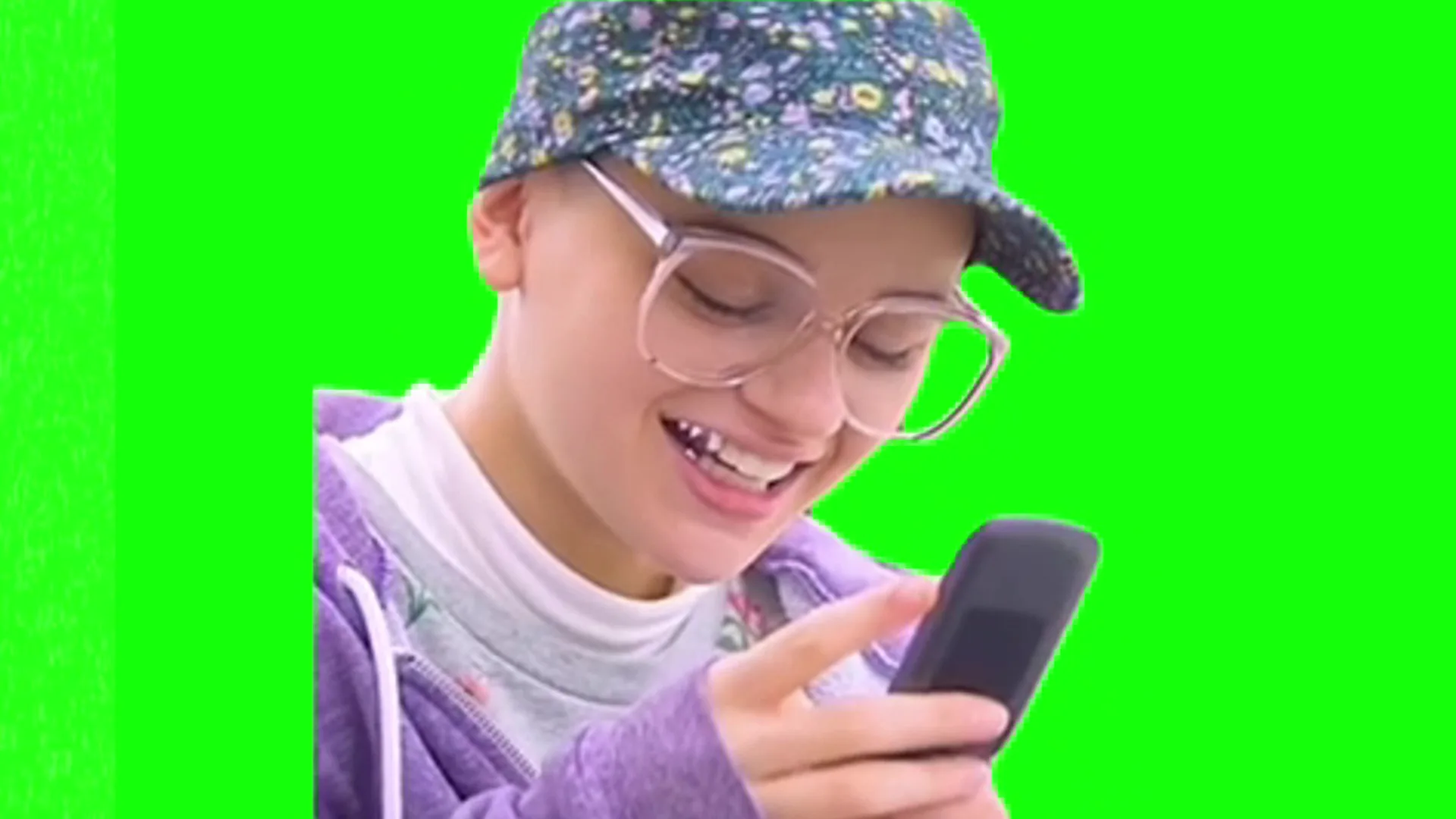 Gypsy Giggling meme green screen - Video Download MP4