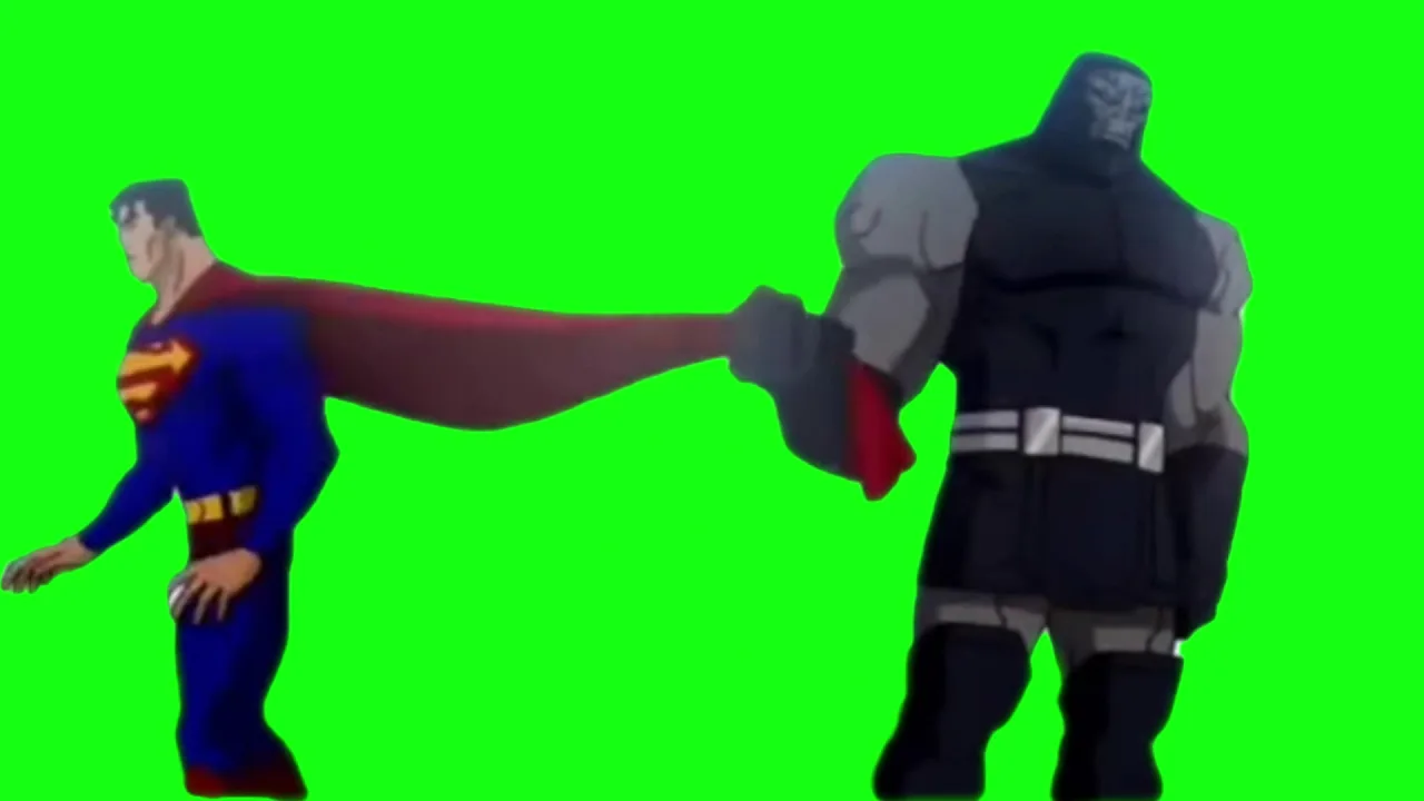 superman getting pulled Green Screen - Video Download MP4