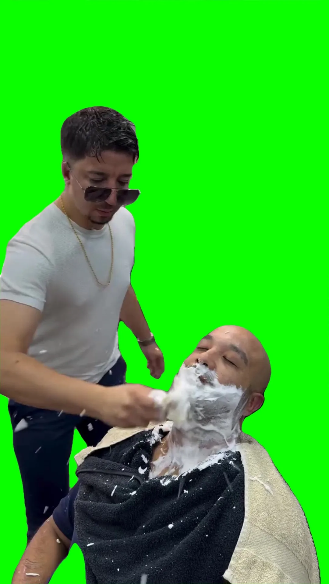Extreme beard cut meme green screen - Video Download MP4