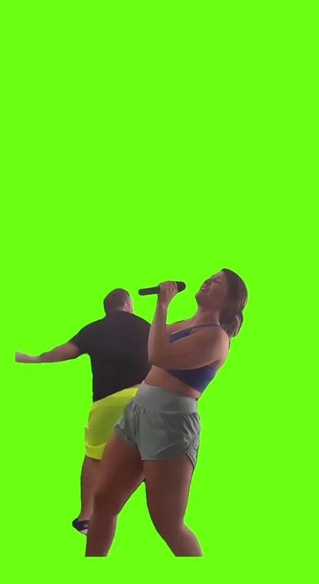 Personall Back up Dancer Meme Green Screen - Video Download MP4